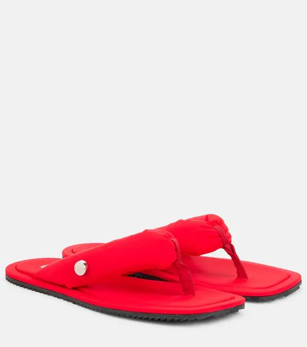 Attico Indie Canvas Thong Sandals - Red