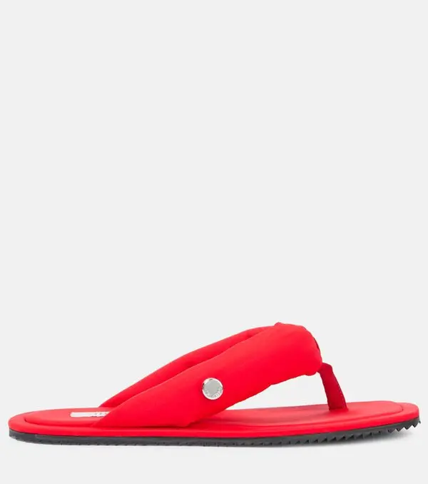 Attico Indie Canvas Thong Sandals - Red