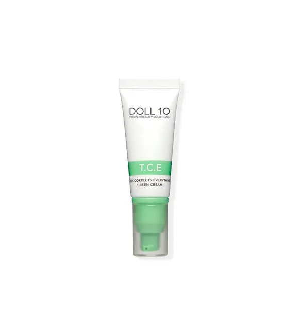 DOLL 10 T.c.e. Color Correcting Green Cream - No Color