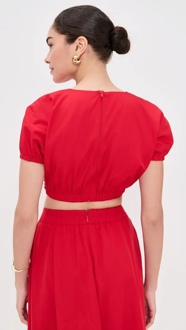 ELEXIAY Eze Top With Crochet Trim