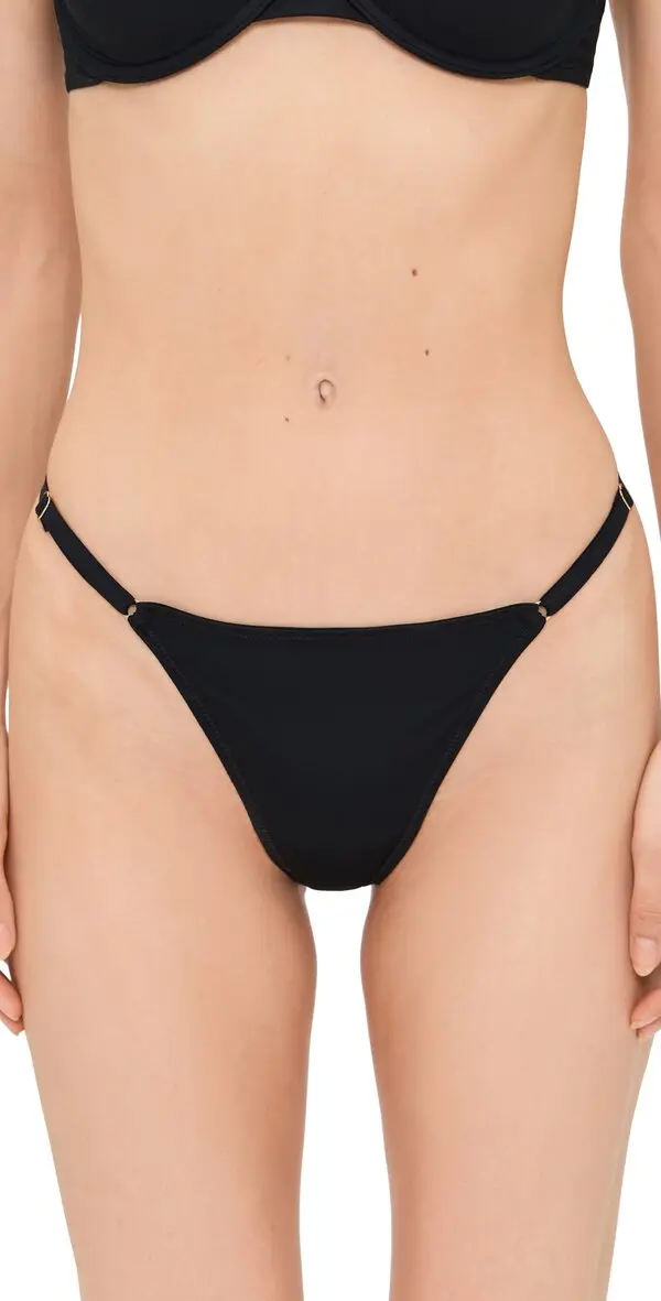 Natori Verge Adjustable String Thong - Black
