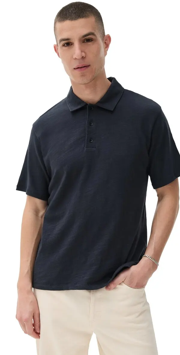 Rag & Bone Classic Flame Polo - Black