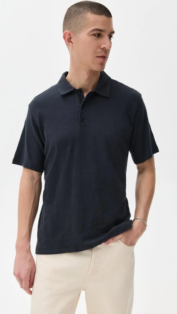 Rag & Bone Classic Flame Polo - Black