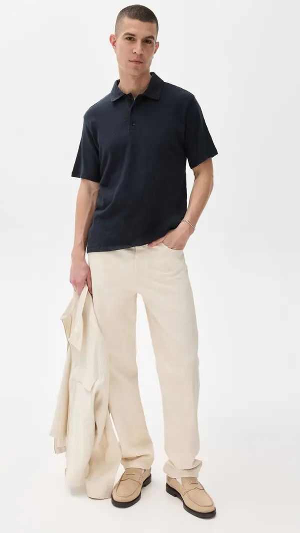 Rag & Bone Classic Flame Polo - Black
