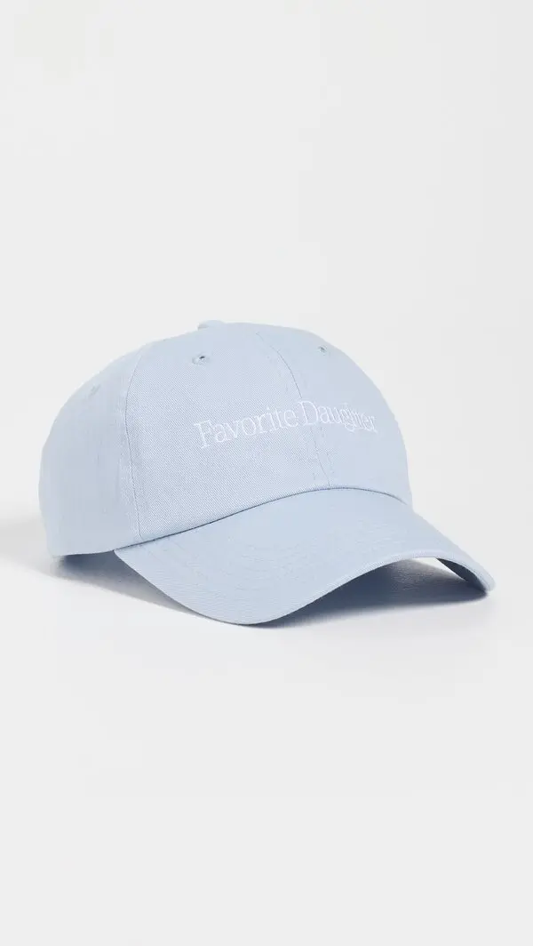 FAVORITE DAUGHTER Classic Logo Baseball Cap - Blue/white