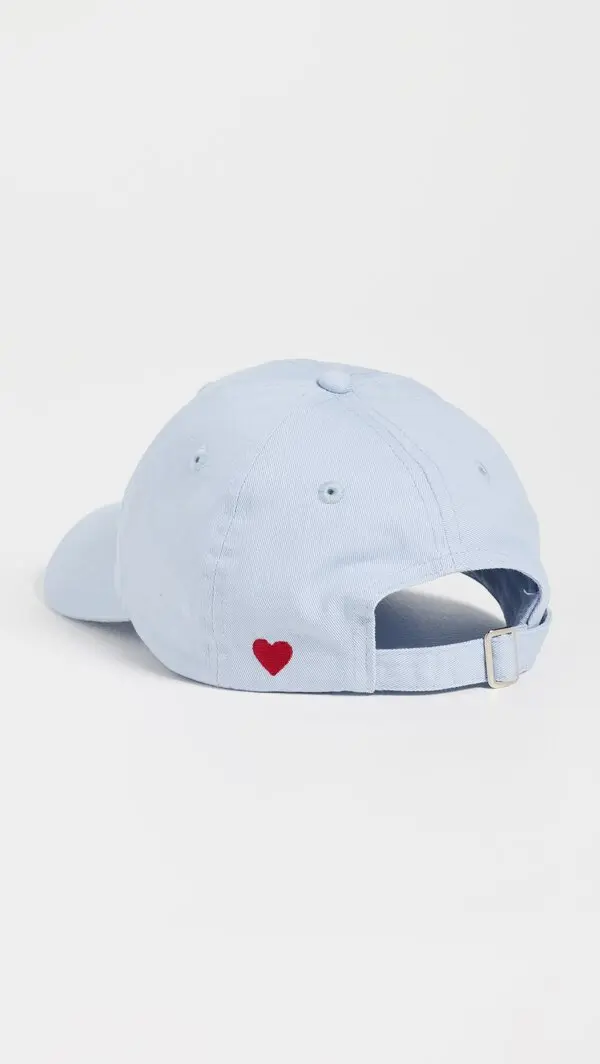 FAVORITE DAUGHTER Classic Logo Baseball Cap - Blue/white
