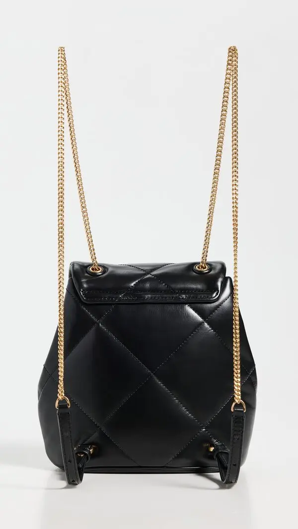 Tory Burch Kira Diamond Quilt Mini Backpack - Black
