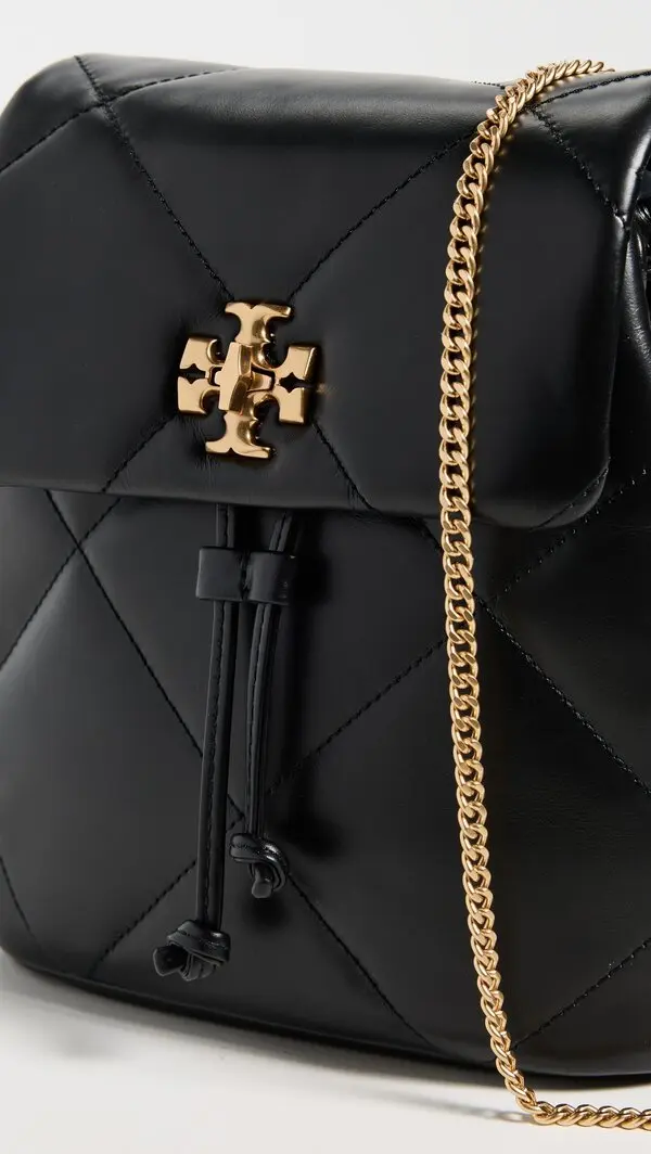 Tory Burch Kira Diamond Quilt Mini Backpack - Black
