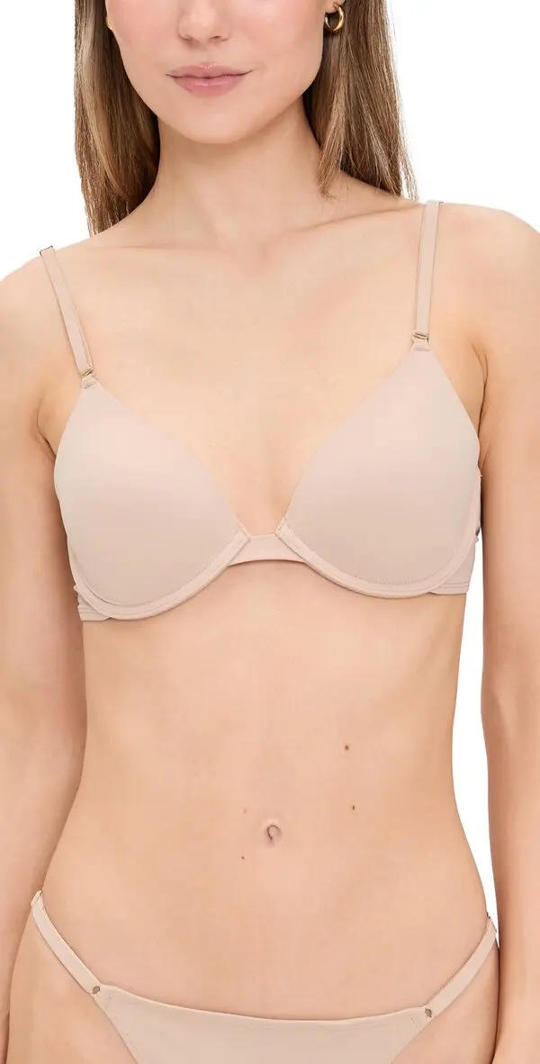 Natori Verge Convertible Plunge T-shirt Bra - Cafe
