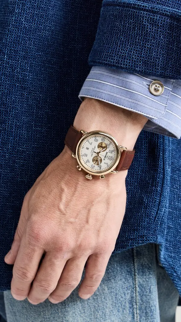 Shinola Runwell Chronograph Watch - Ivory