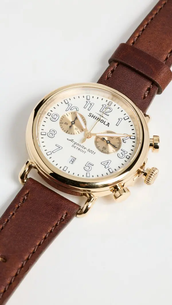 Shinola Runwell Chronograph Watch - Ivory