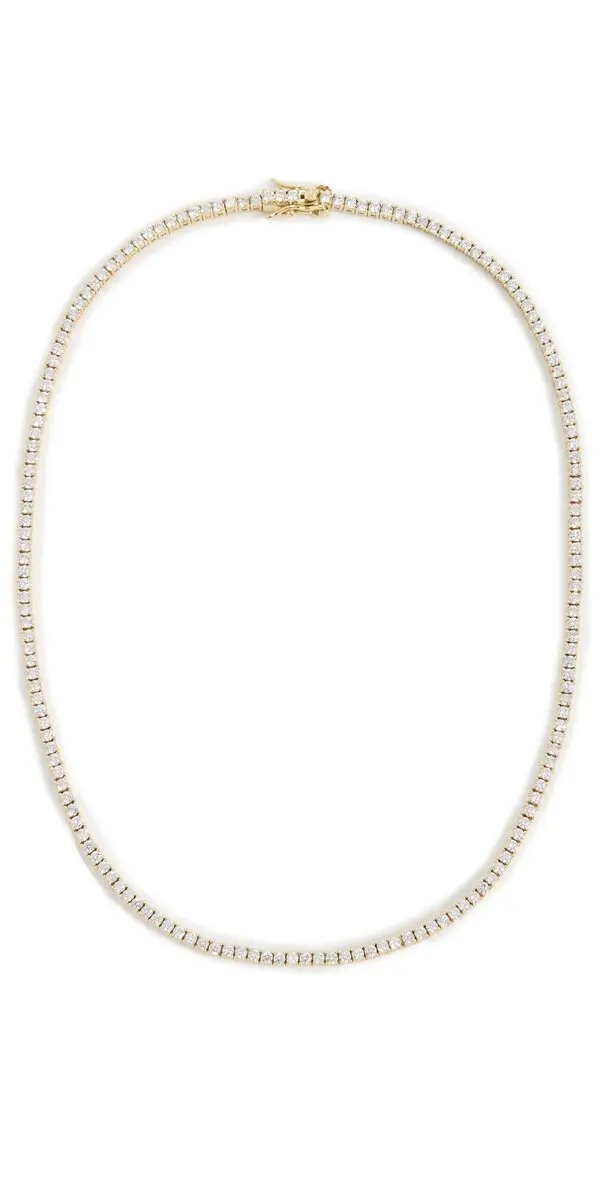 Alexa Leigh Everyday Tennis Necklace - Yellow Gold