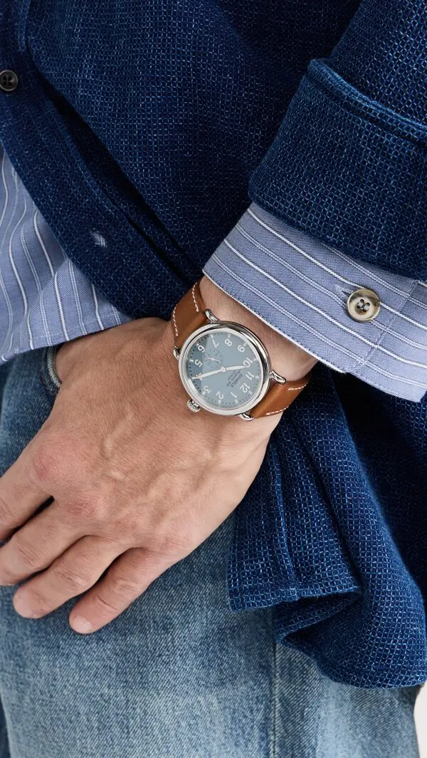 Shinola Runwell Watch - Grayblue