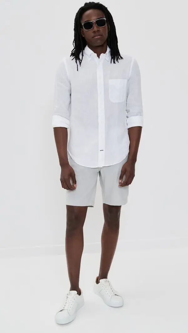 Faherty Brand Performance Weave Shorts - Stone