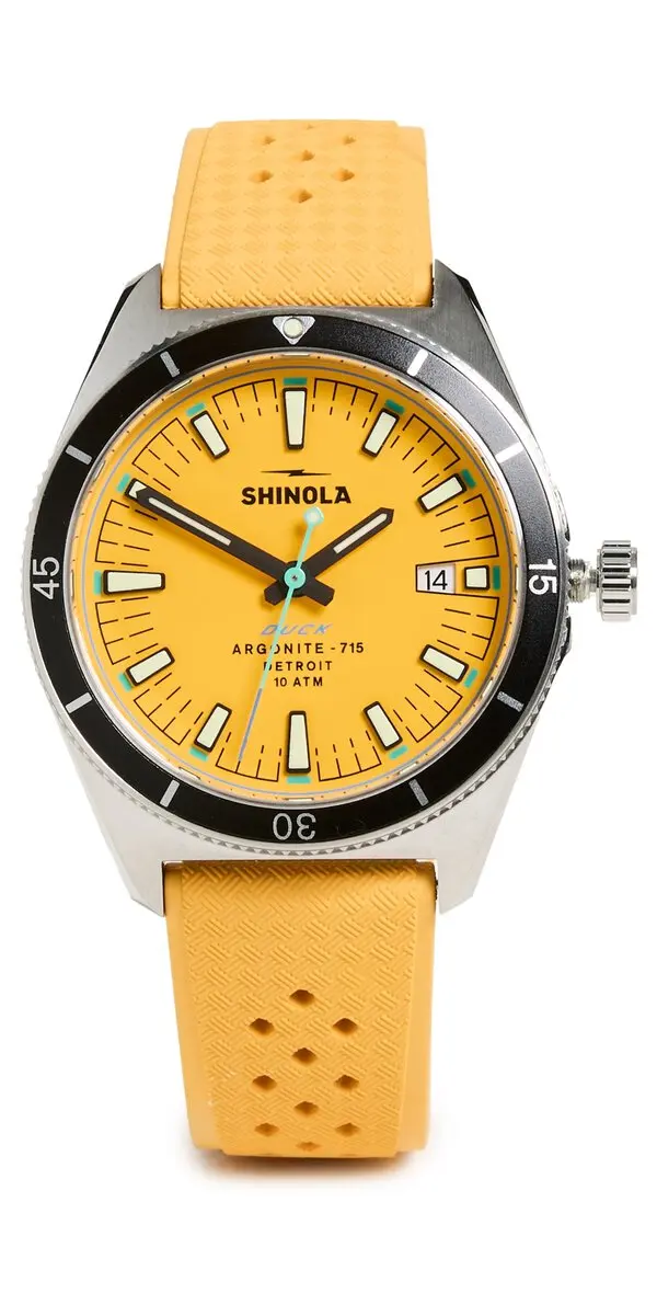 Shinola Duck 3hd Strap Watch - Canary