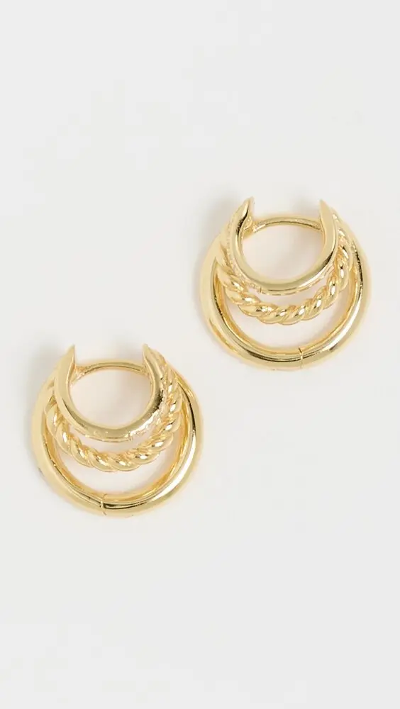 Shashi Charlee Triple Earrings