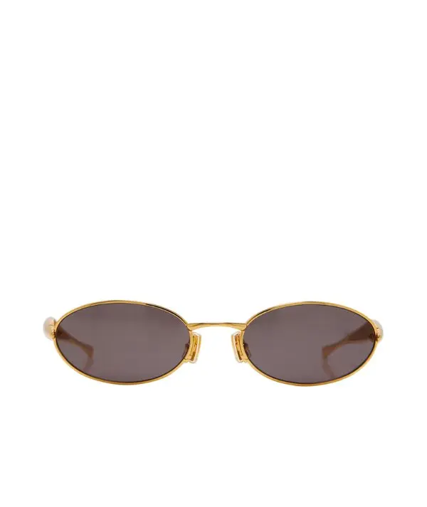 Bottega Veneta Sardine Metal Sunglasses - Gold