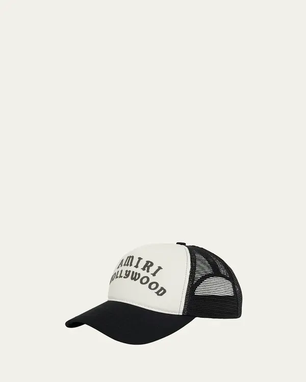 Amiri Hollywood Trucker Hat - Black