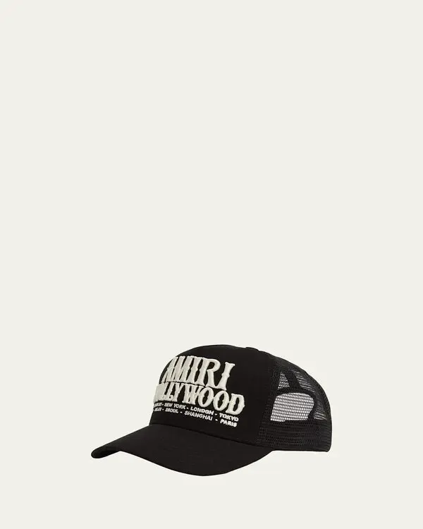 Amiri Hollywood Trucker Hat - Black
