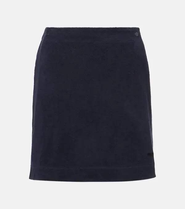 ERES Cotton Terry Wrap Skirt - Blue