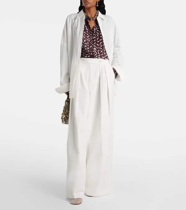Dries Van Noten Pleated Wide-leg Pants