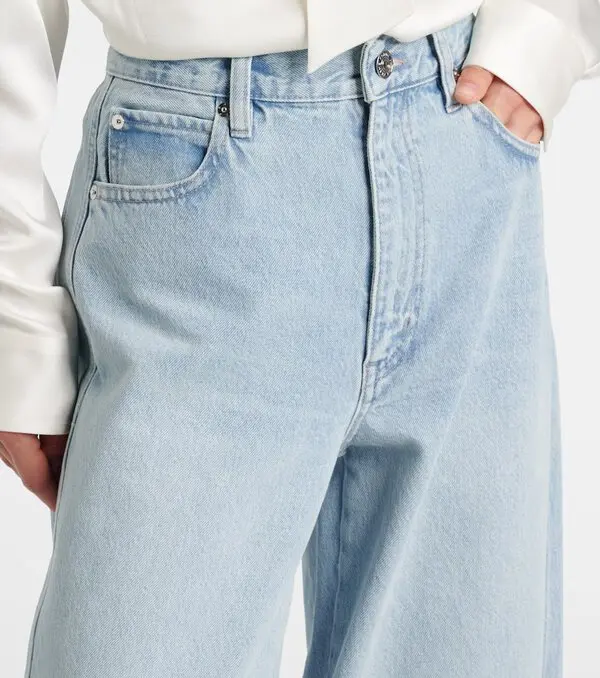 FRAME Twisted Wide-leg Jeans