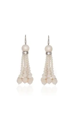 Le Sundial Venice Opera Earrings - White