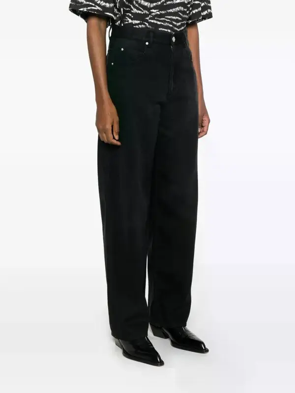 Isabel Marant Étoile Jenny Straight-leg Jeans - Black