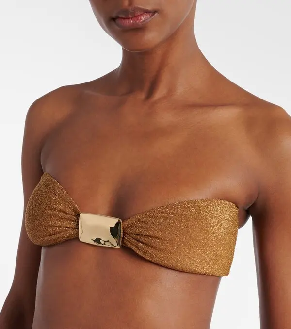 SAME Hammer Bandeau Top - Brown