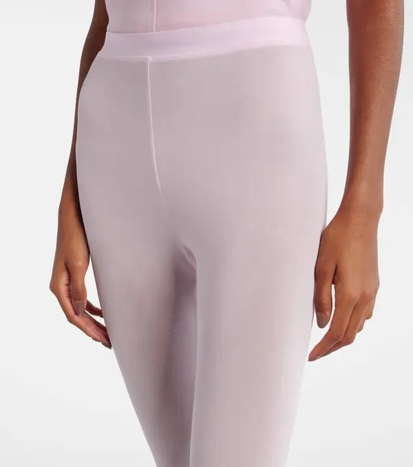 Wardrobe.NYC Sheer Leggings - Pink