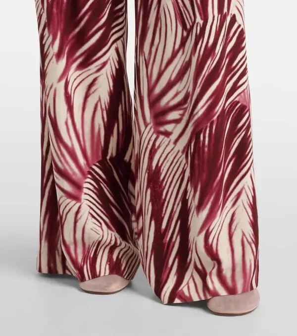 Dries Van Noten Printed Crepe Wide-leg Pants