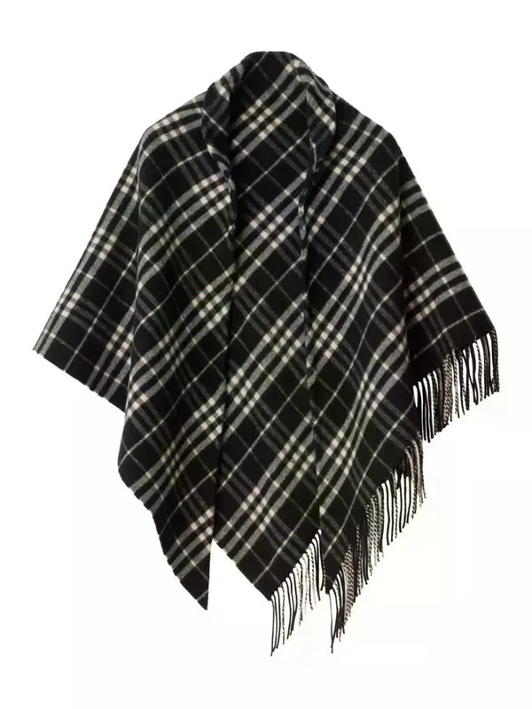 Burberry Checked Scarf - Black
