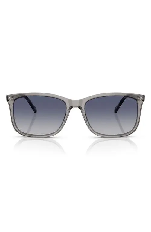 VOGUE 57mm Pillow Sunglasses - Transparent Grey