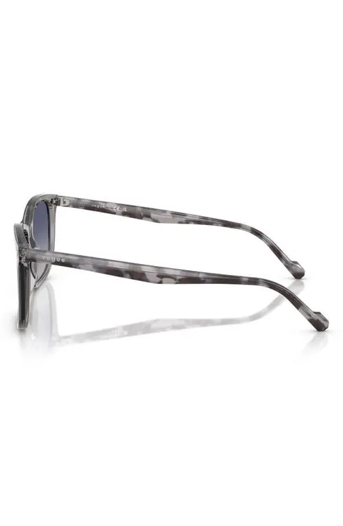 VOGUE 57mm Pillow Sunglasses - Transparent Grey