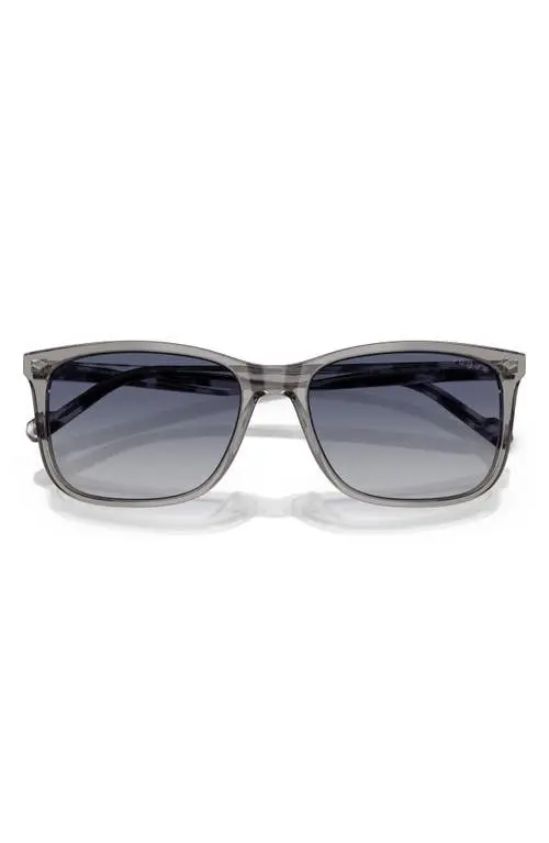 VOGUE 57mm Pillow Sunglasses - Transparent Grey
