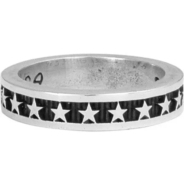 KING BABY STUDIO Stackable Star Ring - Silver
