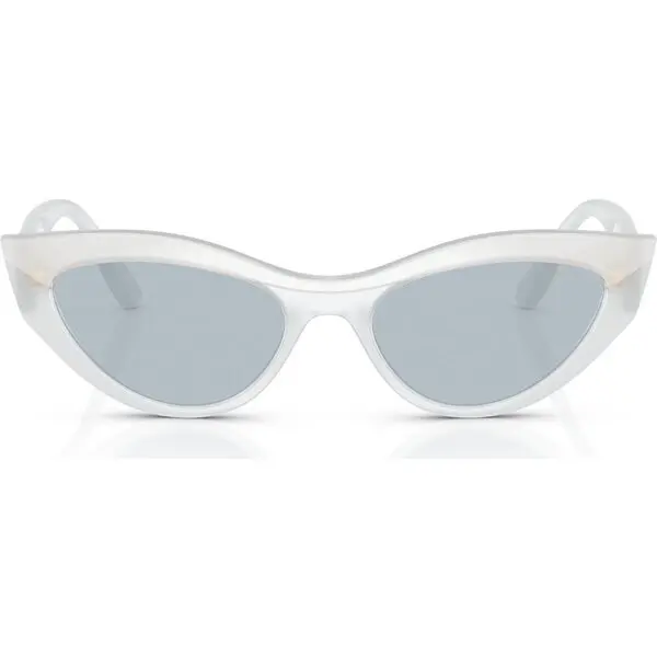 VOGUE 52mm Polarized Cat Eye Sunglasses - White