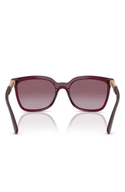 VOGUE 55mm Polarized Gradient Square Sunglasses - Cherry