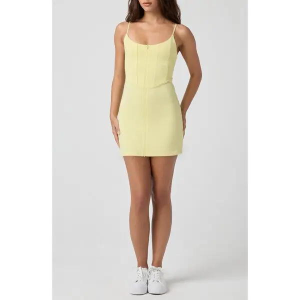 FLORENCE BY MILLS Corset Mini Dress - Yellow Iris