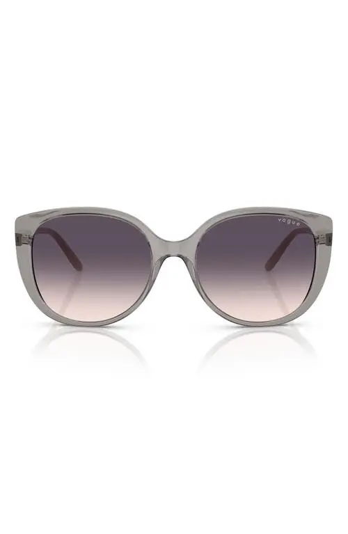 VOGUE 55mm Polarized Butterfly Sunglasses - Grey