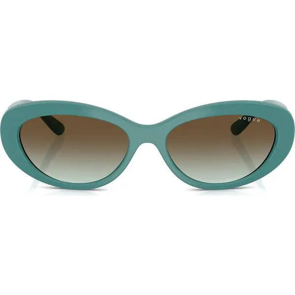 VOGUE 55mm Polarized Oval Sunglasses - Green