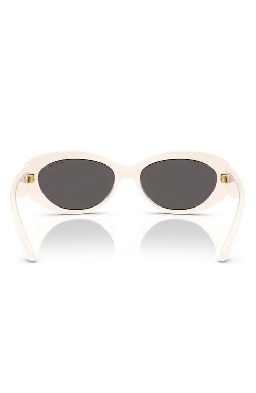 VOGUE 55mm Polarized Oval Sunglasses - Ivory