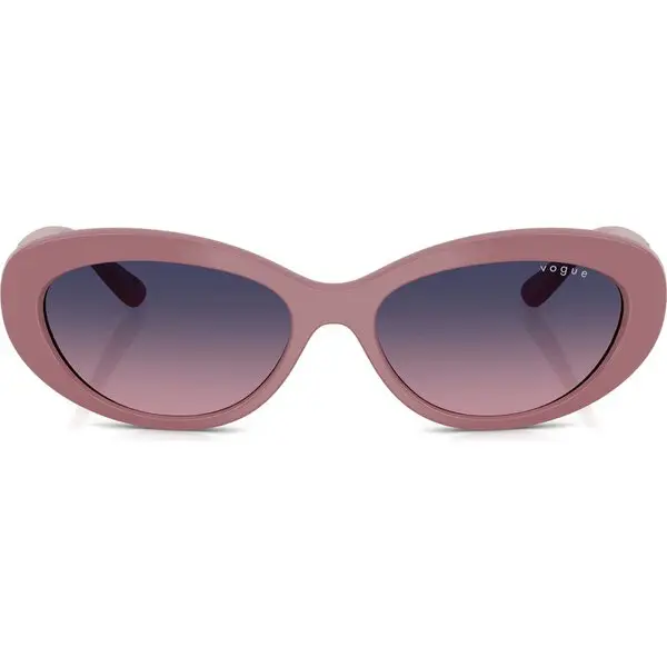 VOGUE 55mm Polarized Oval Sunglasses - Pink