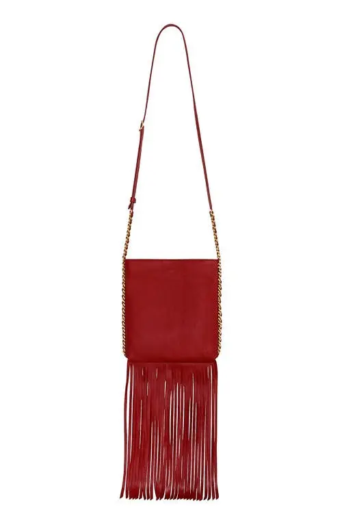 Rebecca Minkoff Carly North/south Fringe Crossbody Bag - Siren