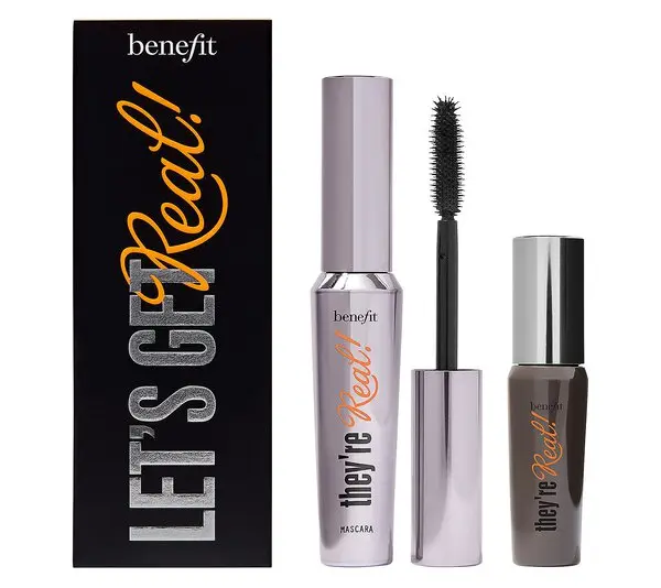 BENEFIT COSMETICS Let's Get Real Lengthening M Ascara Duo - One-color
