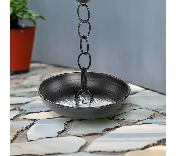 GOOD DIRECTIONS Modern 11' Aluminum Rainchain Basin By - One-color