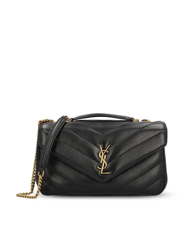 Saint Laurent Loulou Medium Shoulder Bag - Black