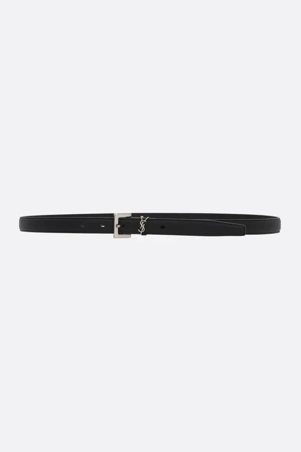 Saint Laurent Skinny Belt - Black