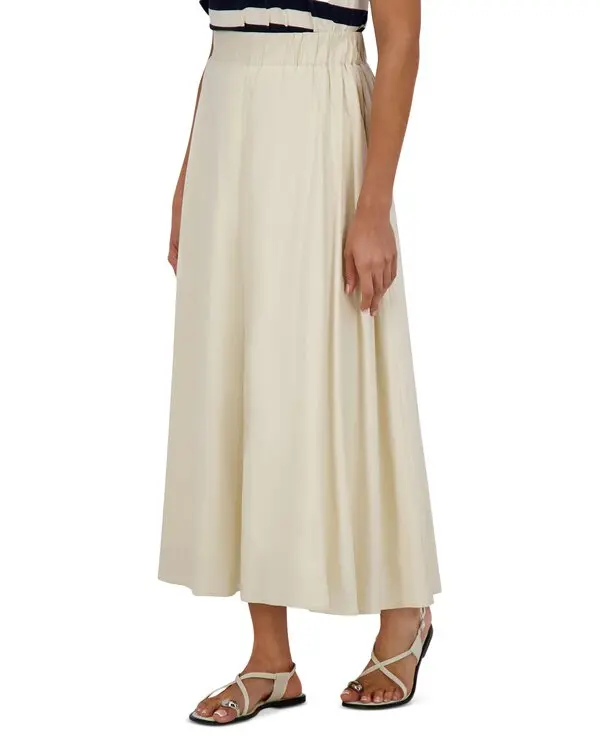 POINT Panel Linen Skirt - Ecru