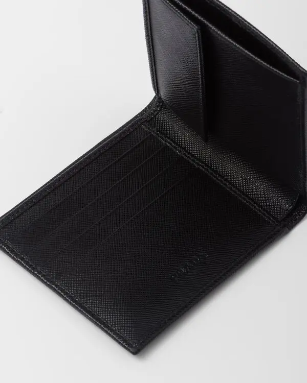 Prada Saffiano Leather Wallet - Black